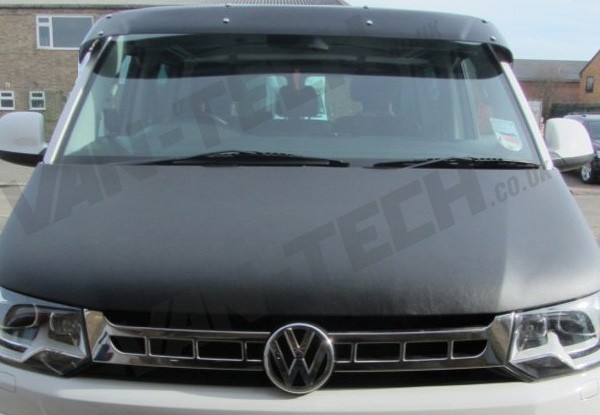 VW T4 SWB LWB Transporter Black Slashed End Side Bars | Van-Tech