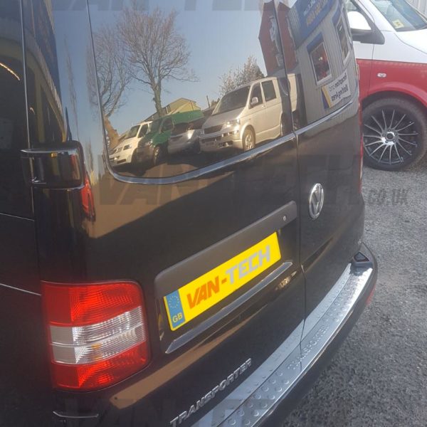 VW T5 Rear Bumper Sill Cover Carbon Fibre | Van-Tech