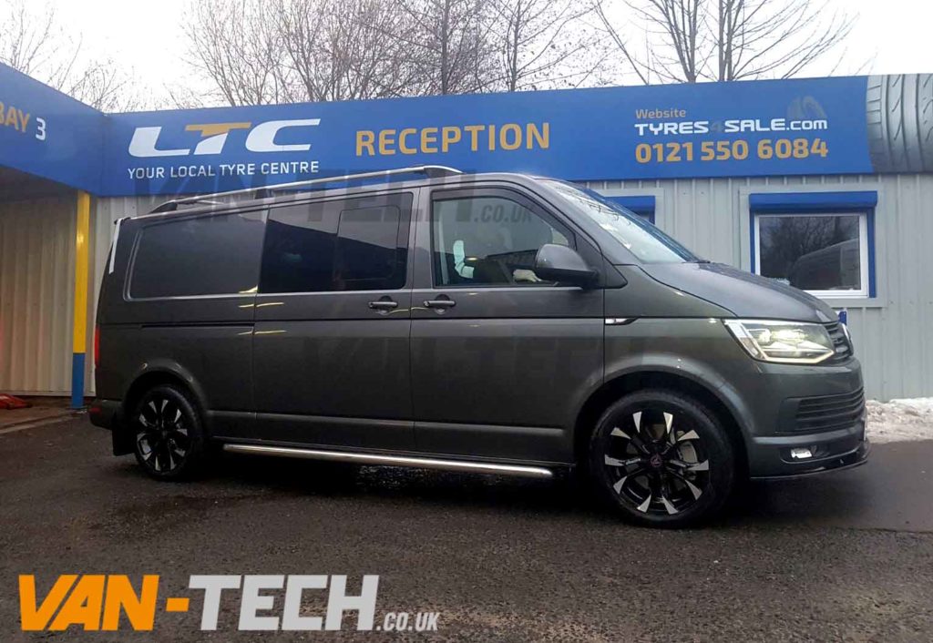 VW T6 Stainless Steel Side Bars Sportline Style | Van-Tech