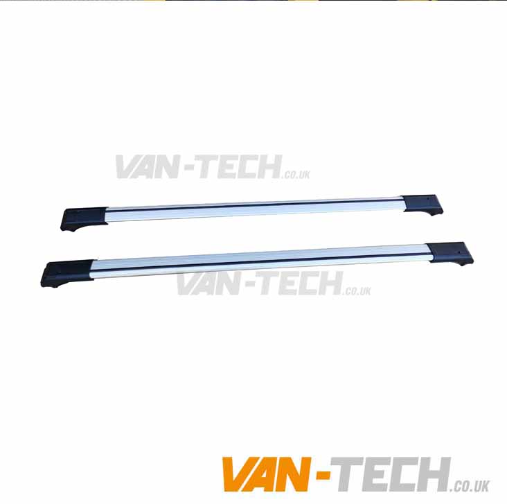 VW T5 T5.1 T6 Aluminium Roof Rail Cross Bars Silver