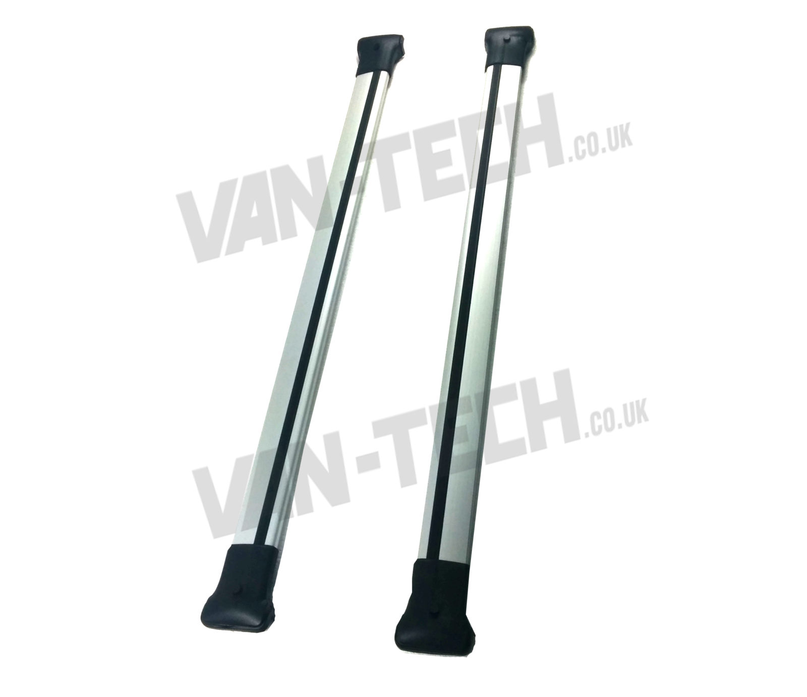 VW T5 Aluminium Roof Rail Cross Bars Silver 2003-2010 | Van-Tech
