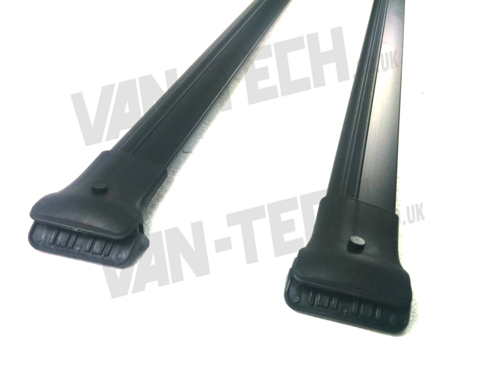 VW T5 T5.1 T6 Aluminium Roof Rail Cross Bars Black