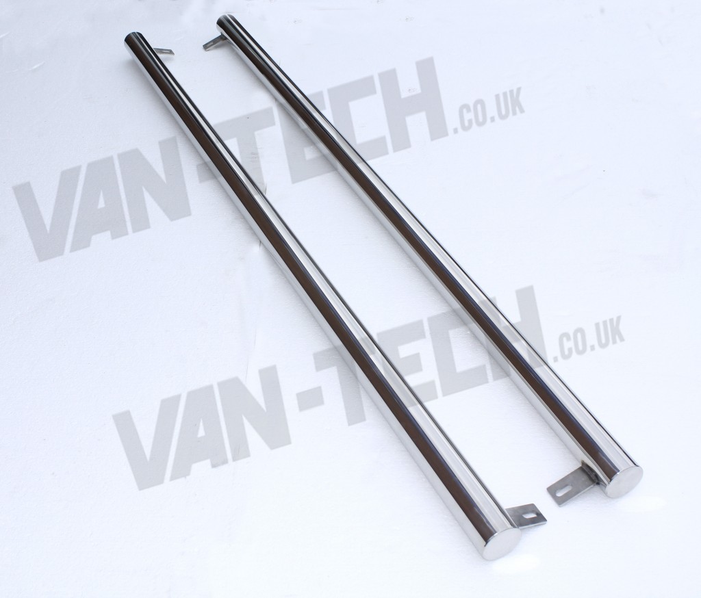 VW T6 T6.1 Flat End Side Bars polished finish SWB LWB Transporter