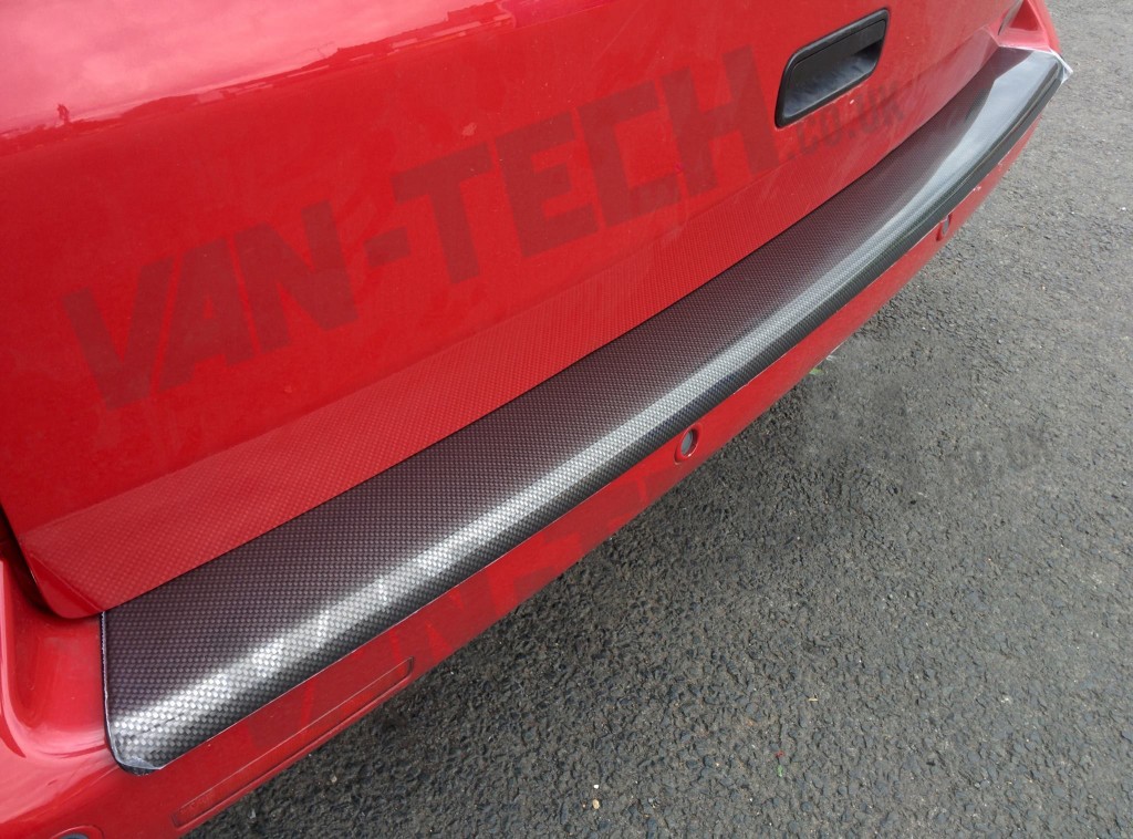 VW T5 Rear Bumper Sill Cover Carbon Fibre | Van-Tech