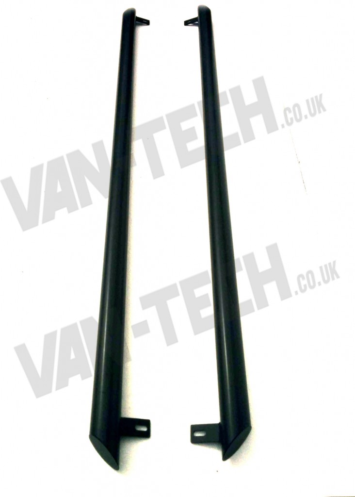 VW T6 T6.1 Side Bars Black Slashed End Transporter