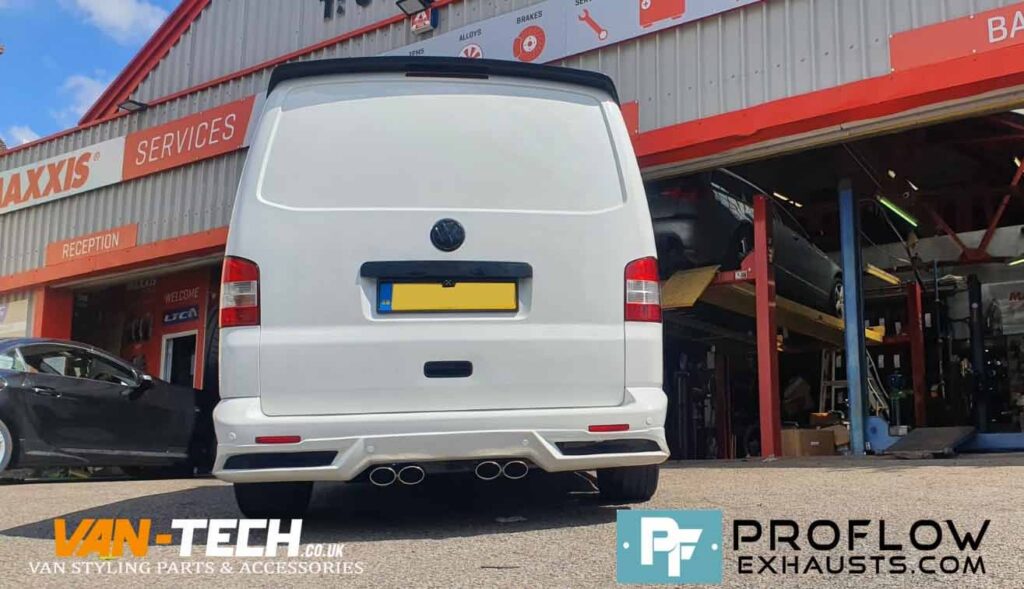 VW T5 T5.1 Transporter Stainless Steel Custom Exhaust System Twin ...