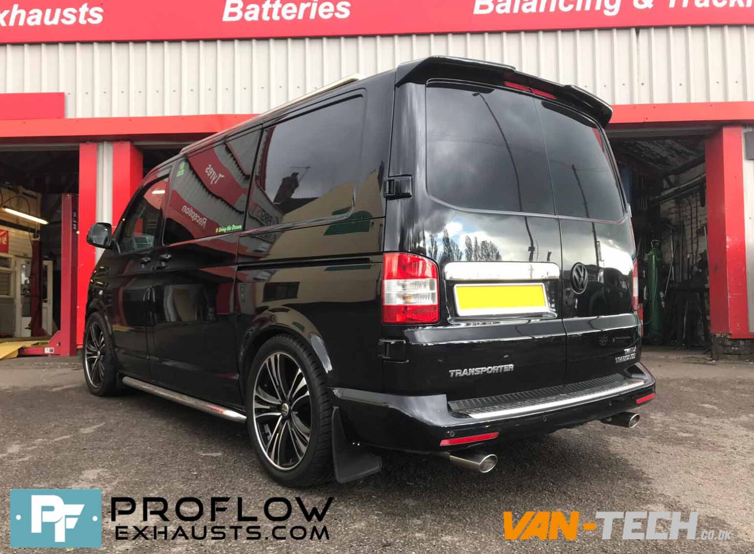 VW T5 T5.1 Transporter Stainless Steel Custom Exhaust System Twin ...