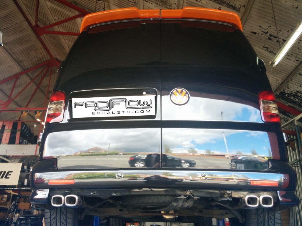 VW T5 T5.1 Transporter Stainless Steel Custom Exhaust Back Box Dual ...