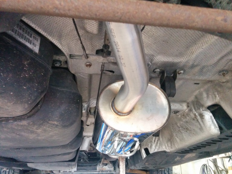 VW T5 T5.1 Transporter Stainless Steel Custom Exhaust Back Box Dual ...