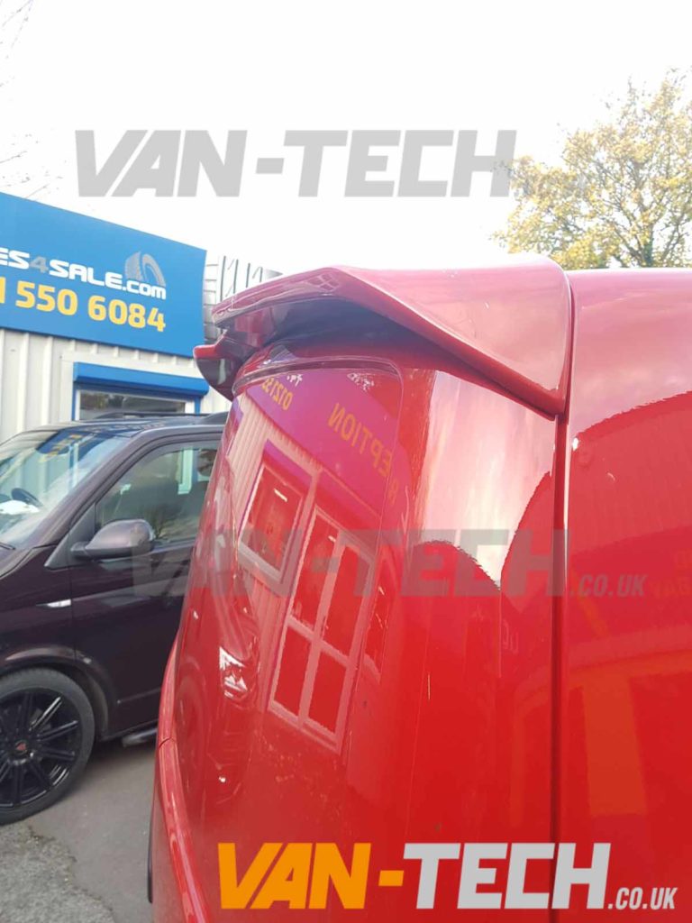 VW T6 Van Barn Door Spoiler and Rear Black Plastic Bumper Protector ...