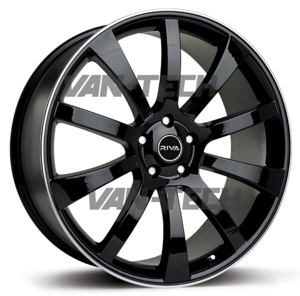 Riva SUV Gloss Black 20 inch Alloy wheels VW T5 Van | Van-Tech