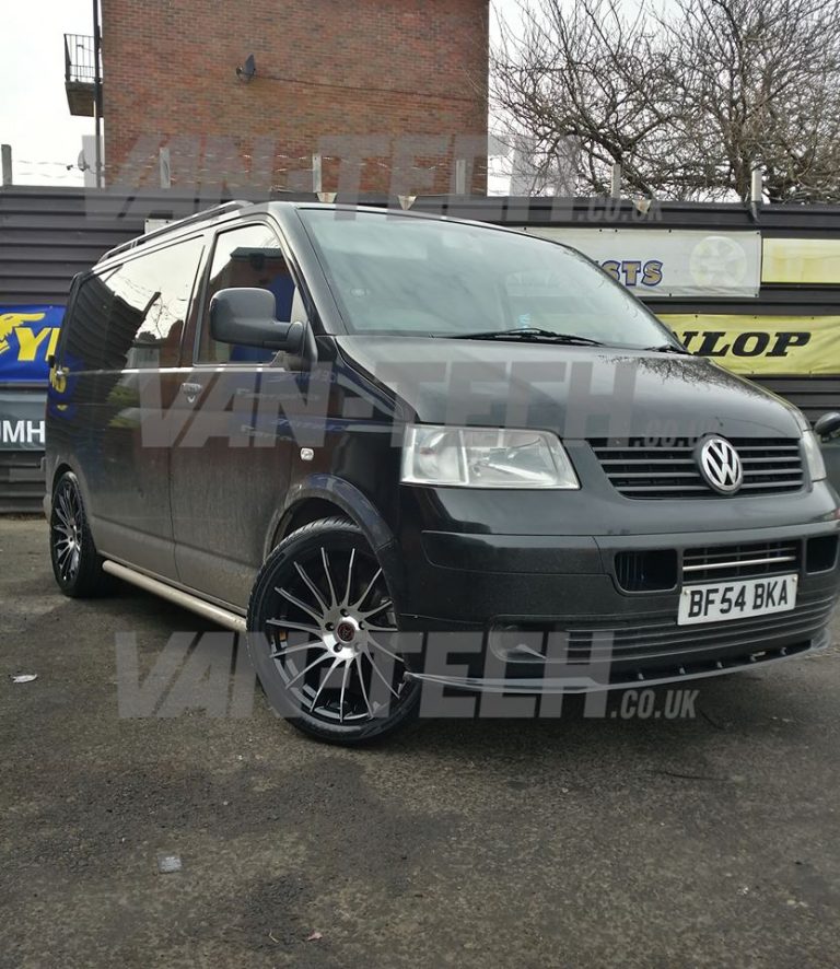 Wolfrace Aero 20″ Polished / Black Alloy Wheels Fitted to a VW ...