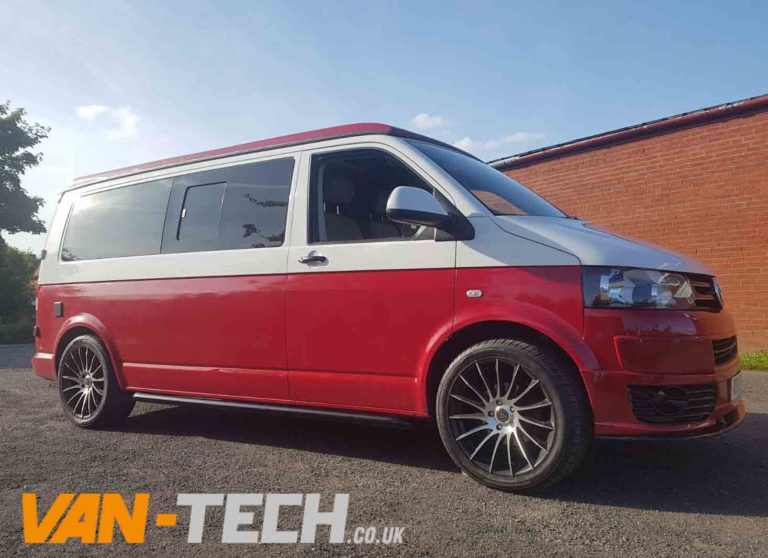 SOLD VW Transporter T5.1 Camper Van White and Red Two Tone LWB 2012 ...
