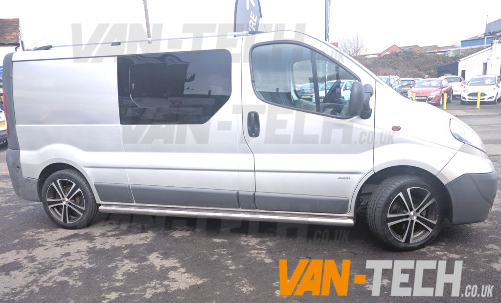 Vauxhall Vivaro Fitted with Side Bars, Wheels and Roof Rails! | Van-Tech