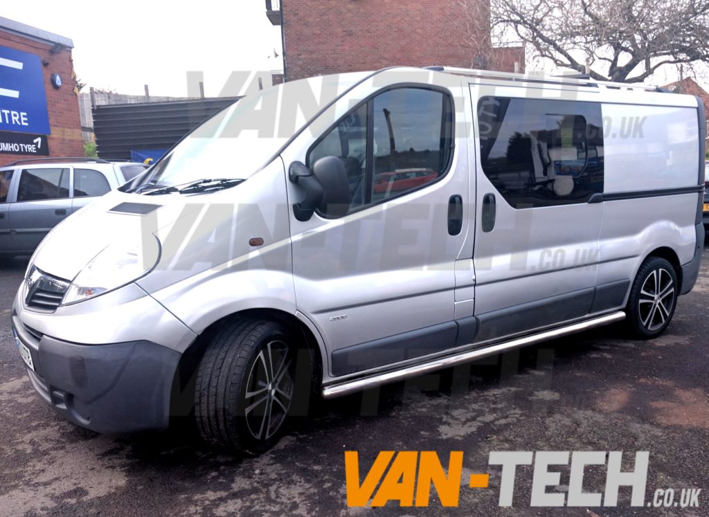 Vauxhall Vivaro Fitted with Side Bars, Wheels and Roof Rails! | Van-Tech