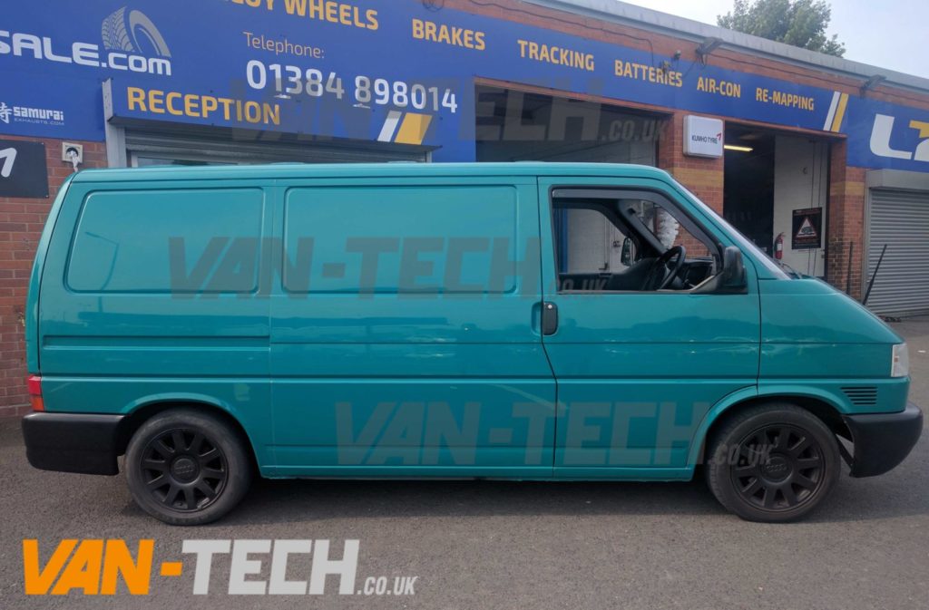VW Transporter T4 fitted with Alloy Wheels and Side Bars | Van-Tech