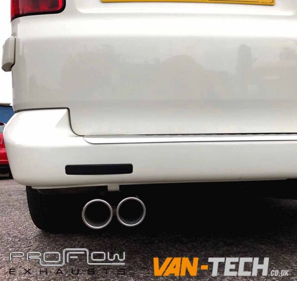 VW Transporter T5 fitted with Proflow Exhausts Stainless Steel Middle ...