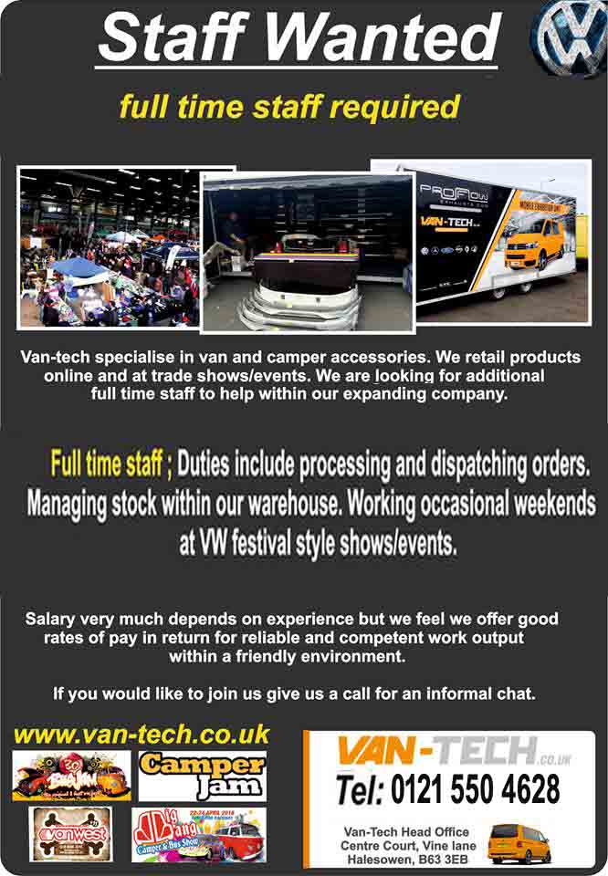Van-Tech are now recruiting! | Van-Tech