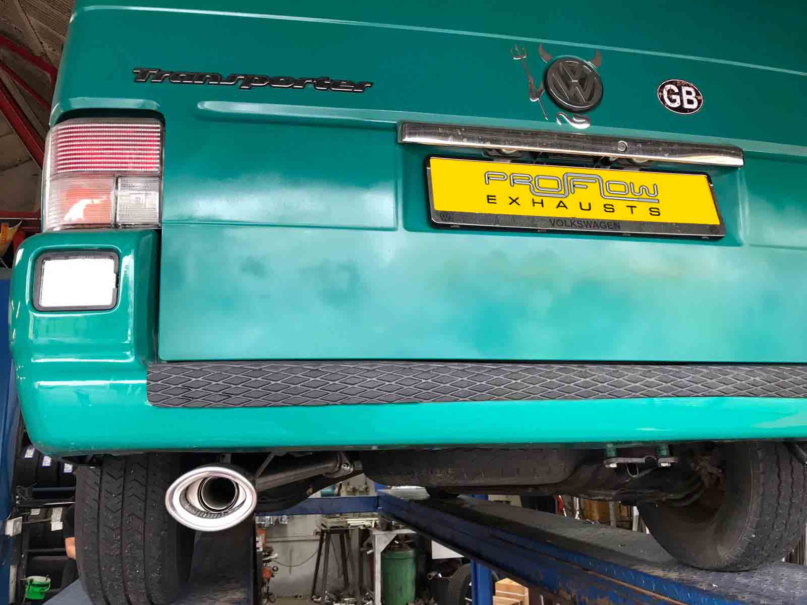 VW T4 Transporter Cat Back Single Tail Pipe System Stainless Steel