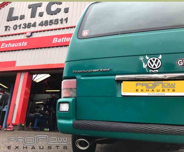 VW T4 Transporter Cat Back Single Tail Pipe System Stainless Steel