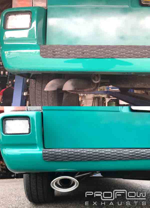 VW T4 Transporter Cat Back Single Tail Pipe System Stainless Steel