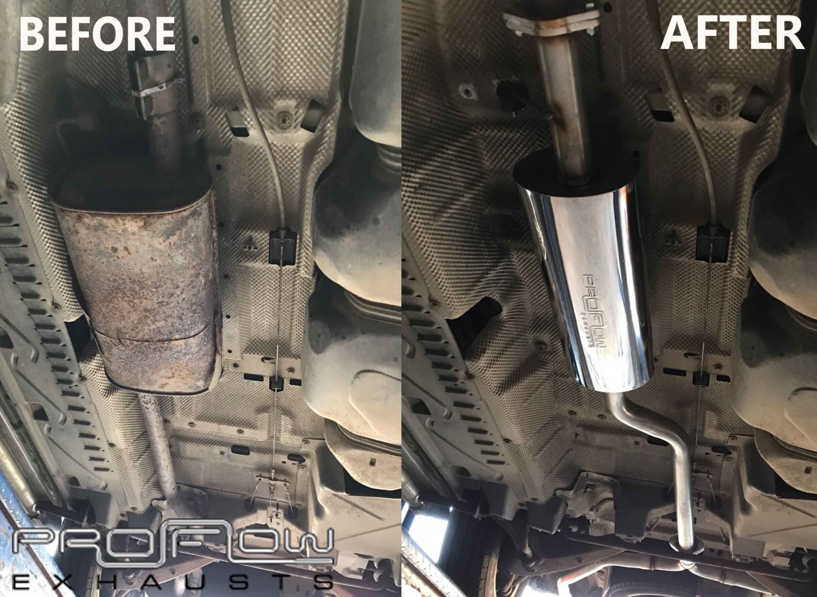 VW T5 Transporter Custom Exhaust Proflow Stainless Steel System Twin ...