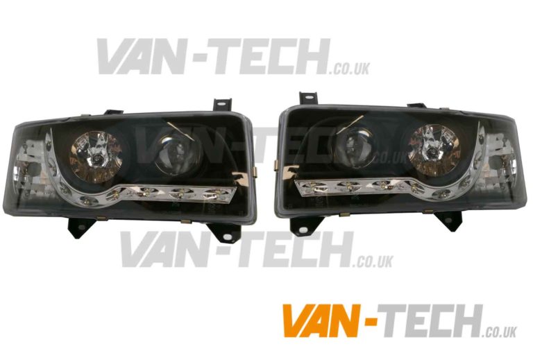 VW Transporter T4 Headlights DRL LED 1990-2003 (excluding Caravelle ...