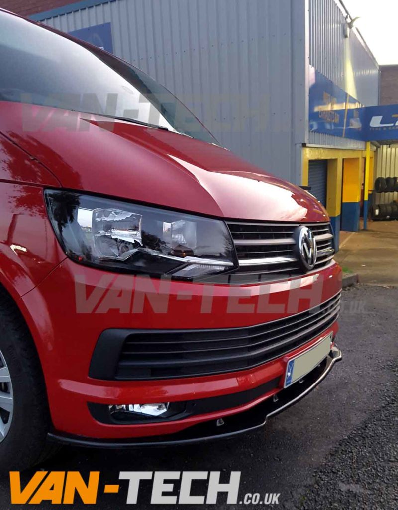 VW T6 Transporter fitted with Sportline Style Side Bars and Front Lower ...