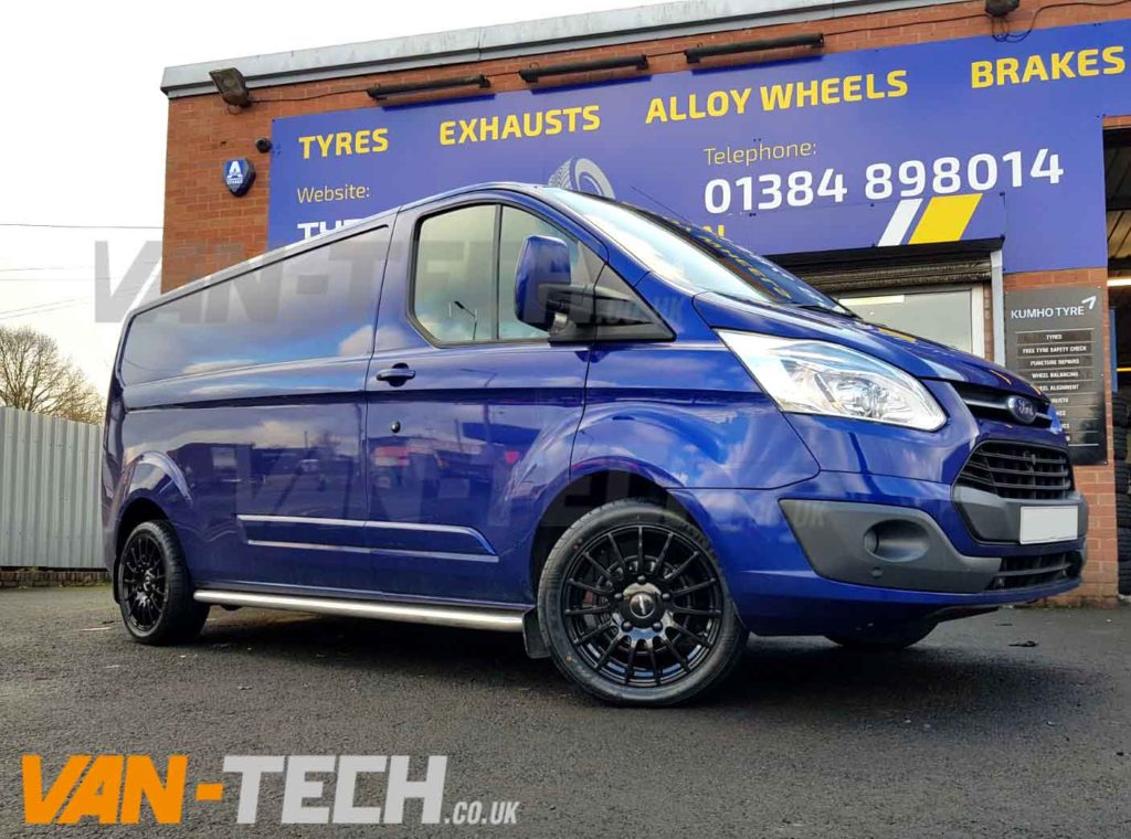 Ford Transit Custom with Calibre T-Sport 18″ Gloss Black Alloy Wheels