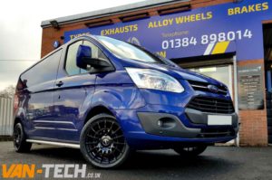Ford Transit Custom with Calibre T-Sport 18″ Gloss Black Alloy Wheels