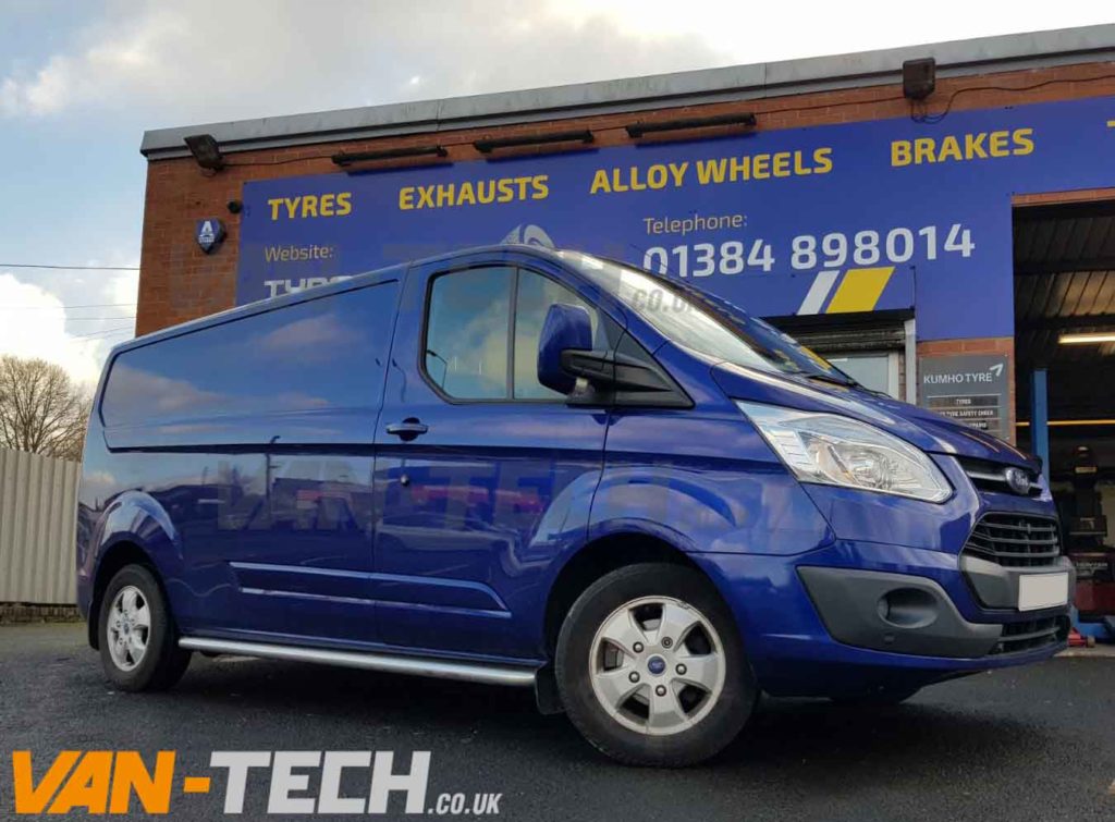 Ford Transit Custom with Calibre T-Sport 18″ Gloss Black Alloy Wheels