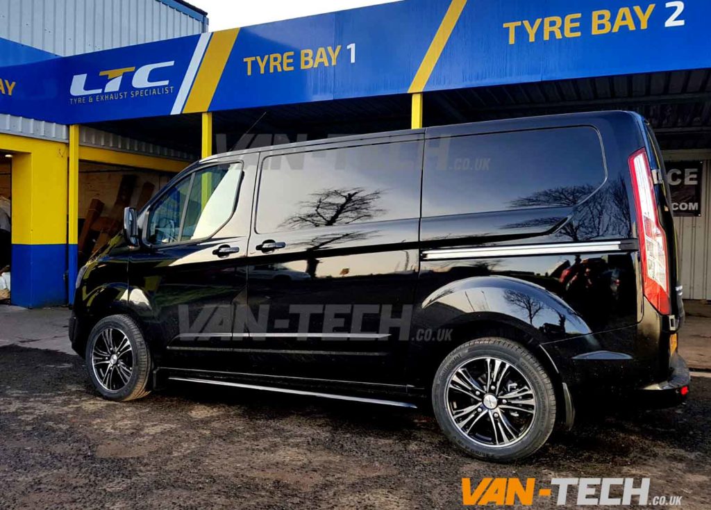 Ford Transit Custom with Black Side Bars and Calibre Odyssey