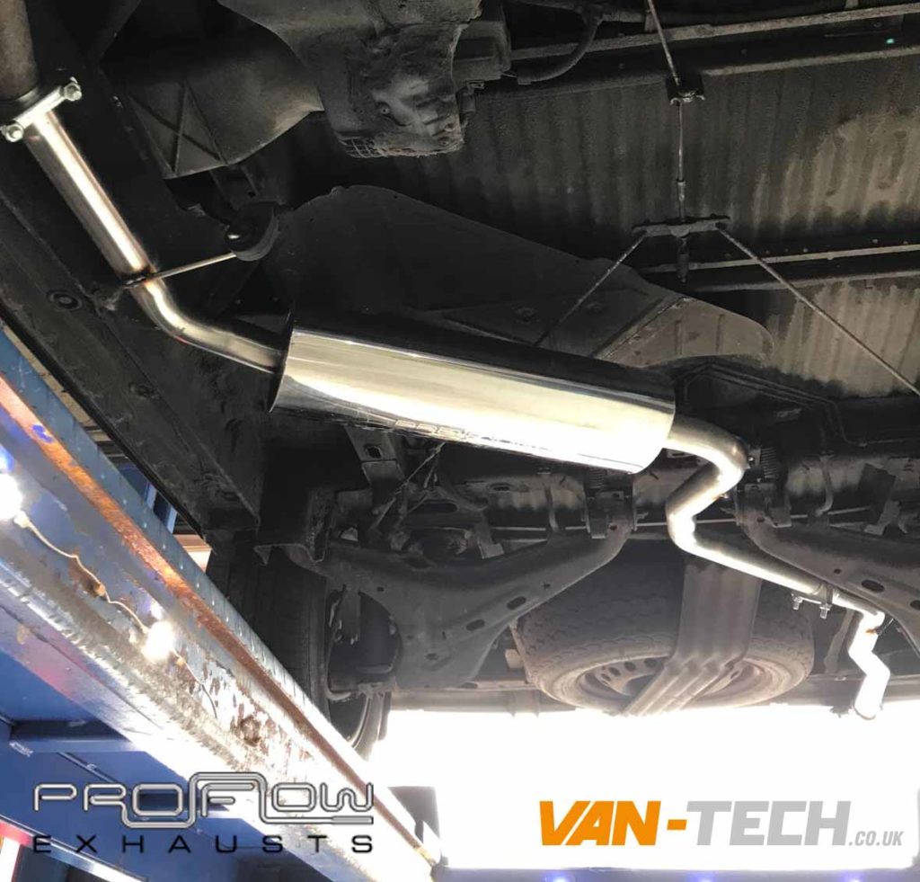 VW Transporter T4 custom built Proflow Exhausts Middle and Rear