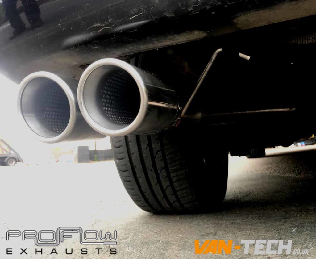 VW T4 Carvelle Pickup fitted with Custom Proflow Exhaust's Mid / Rear