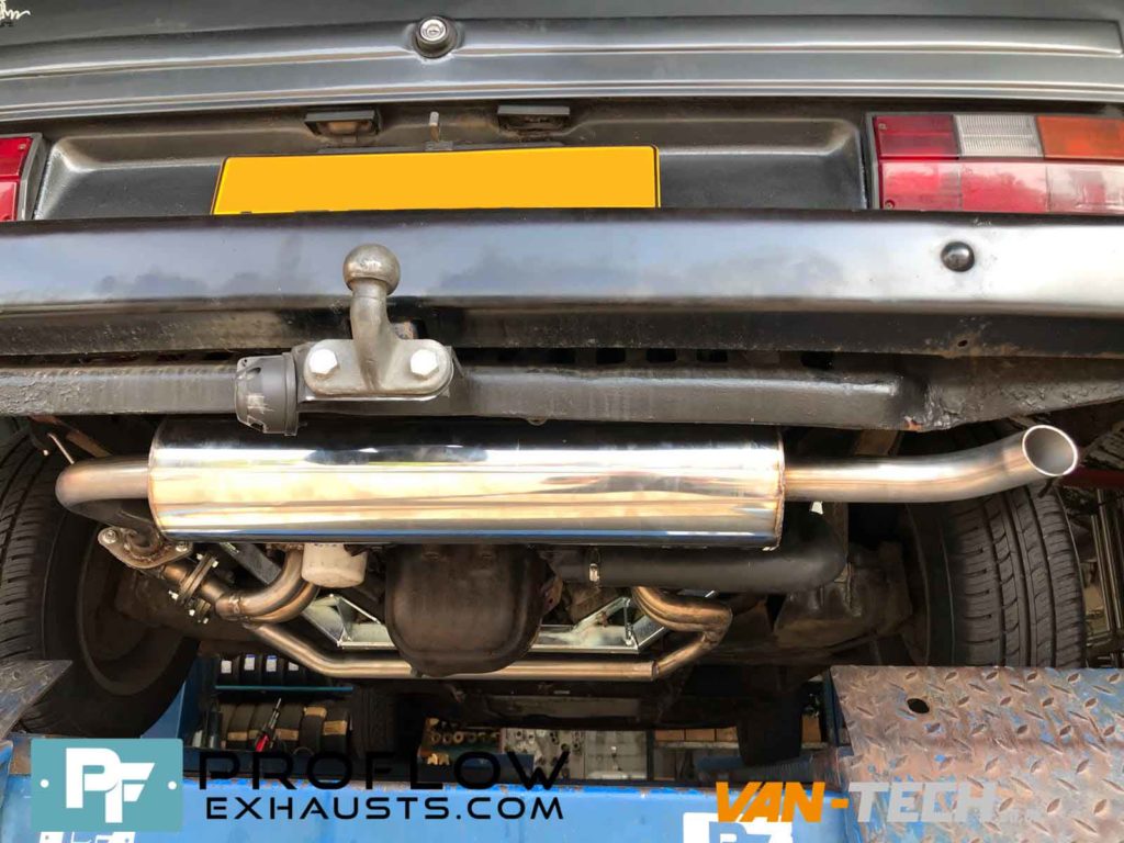 VW T25 fitted with a Prolfow Exhausts Custom Exhaust System