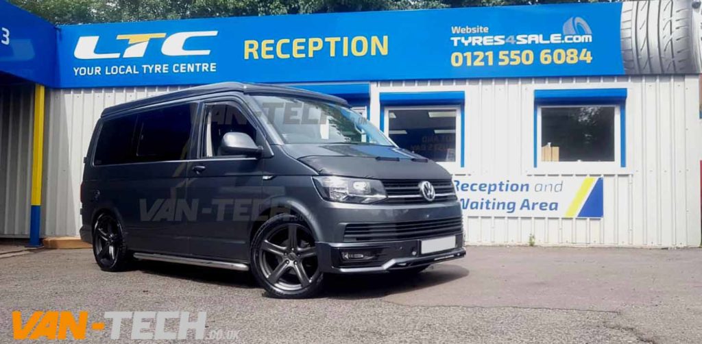 VW Transporter T6 fitted with Sportline front 20 inch calibre touer ...