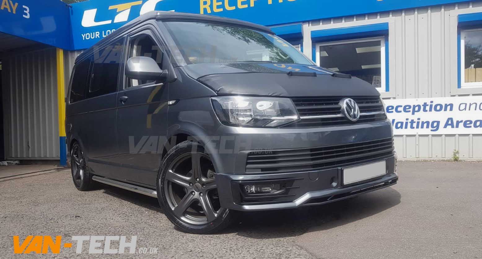 VW Transporter T6 fitted with Sportline front 20 inch calibre touer ...