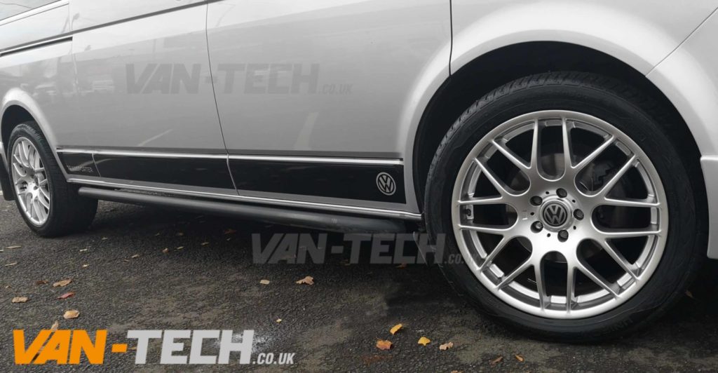 VW T6 Accessories Side Bars, Sportline Bumper and Roof Rails