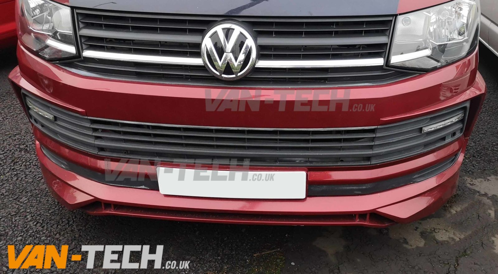 VW Transporter T6 Van Front Lower Bumper Spoiler VW Transporter T6 Van Front Lower Bumper Spoiler