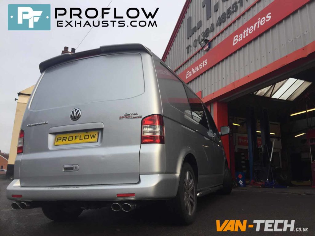 Proflow Custom Stainless Steel Exhaust VW Transporter T5 | Van-Tech
