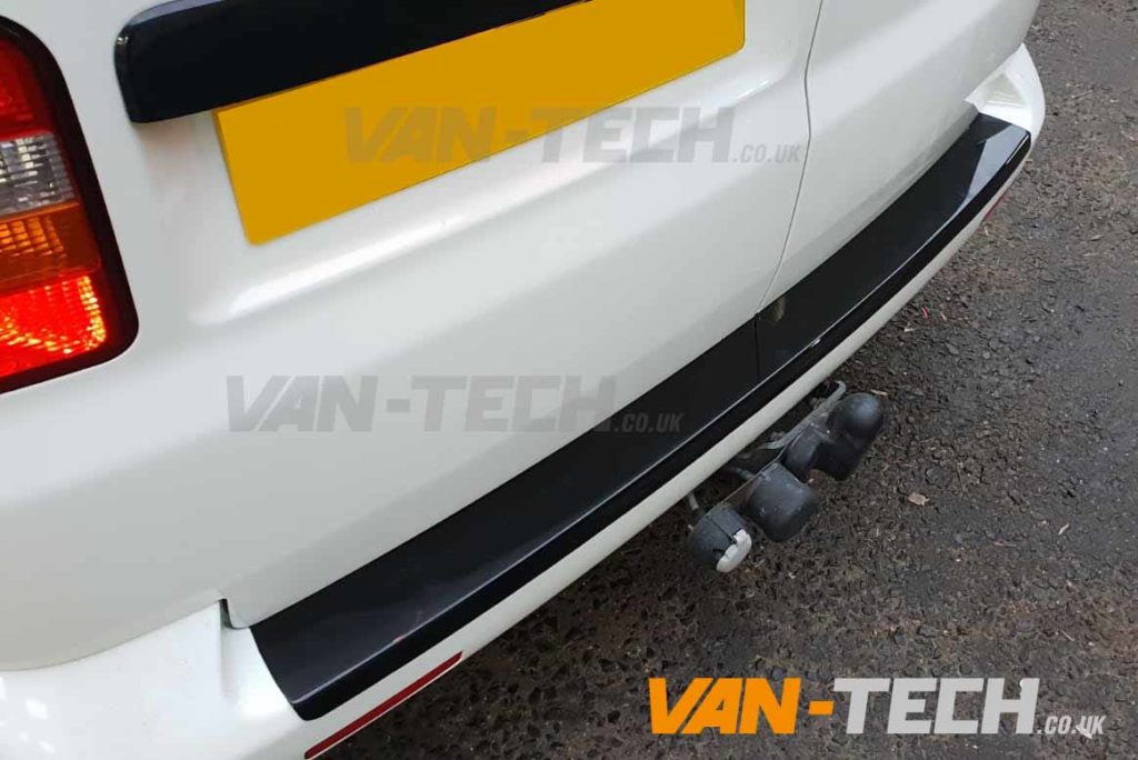 VW Transporter T5 T5.1 Rear Bumper Sill Cover Black Plastic