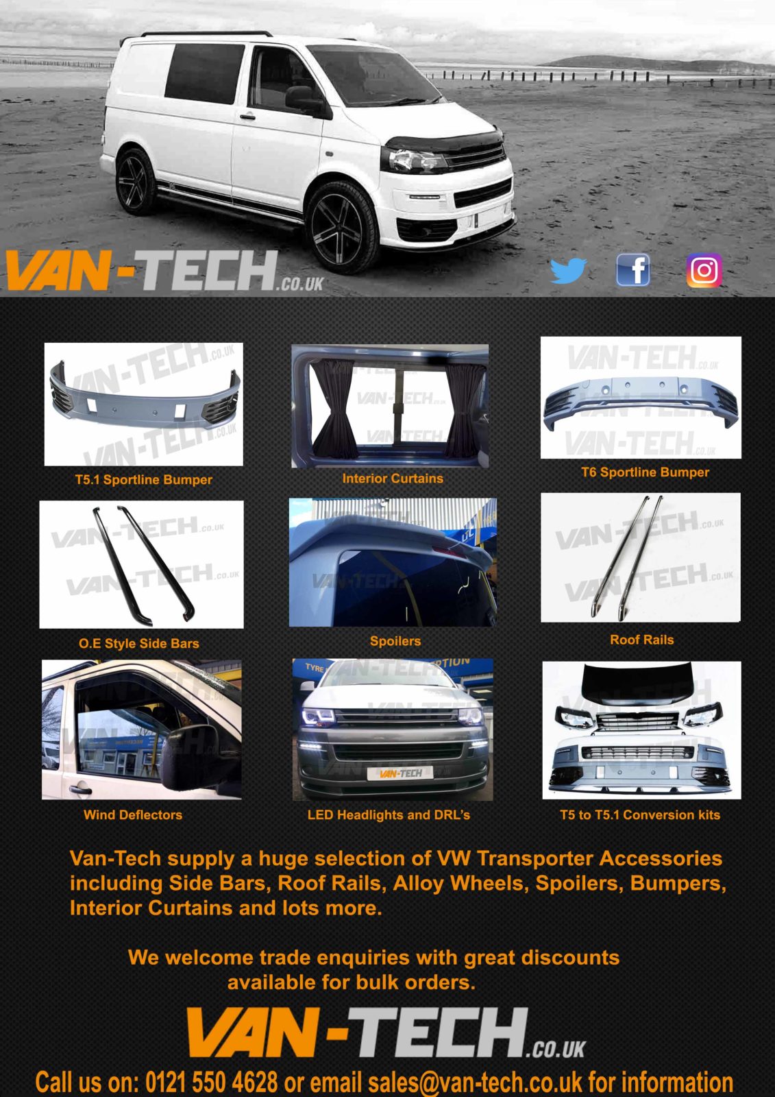 van-tech flyer vw transpolrter products 2019 | Van-Tech
