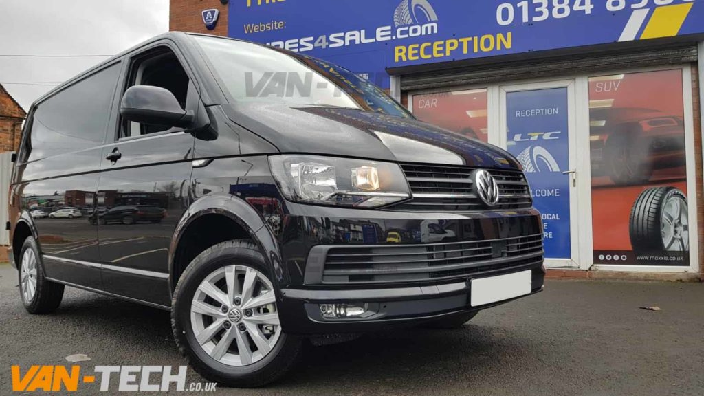 Set of FX MS003 Black 20 inch Alloy Wheels for VW Transporter T6