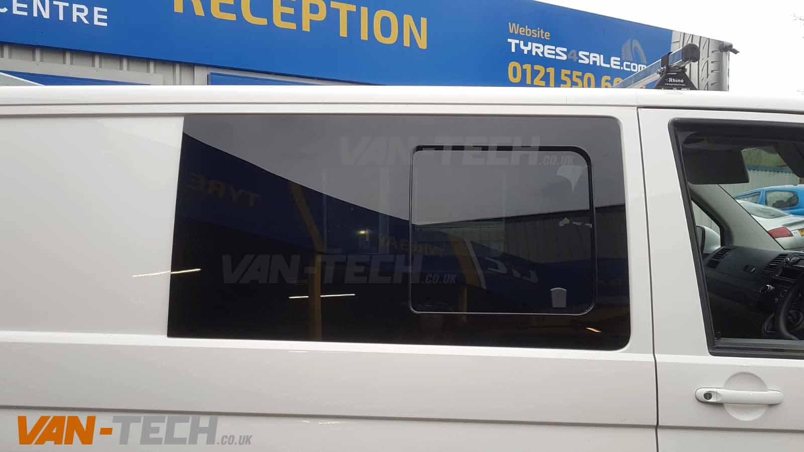 VW Transporter T5 T5.1 and T6 Privacy Glass Windows | Van-Tech
