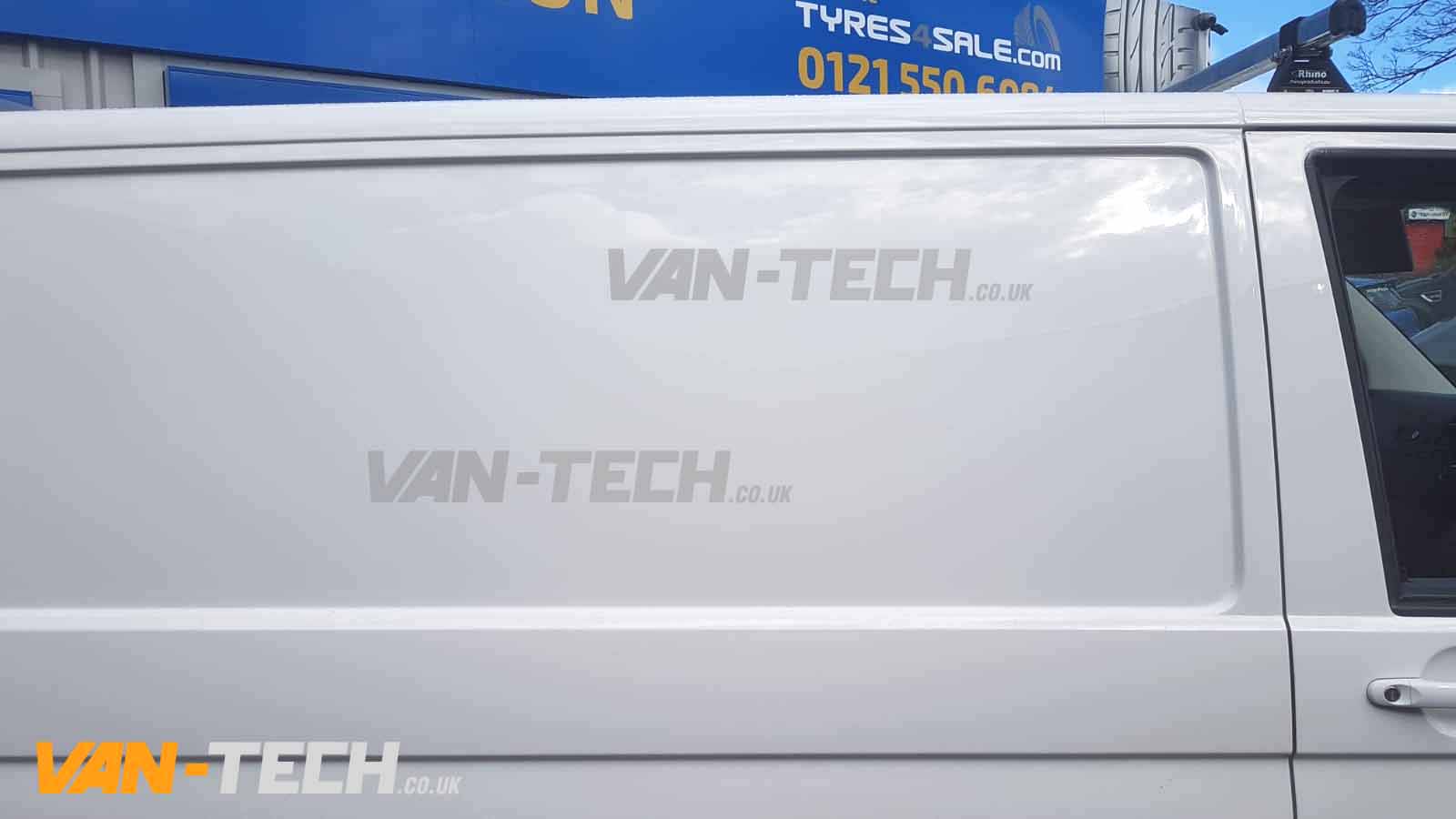 vw transporter t5 van fitted with van-tech windows side barn door (12 ...