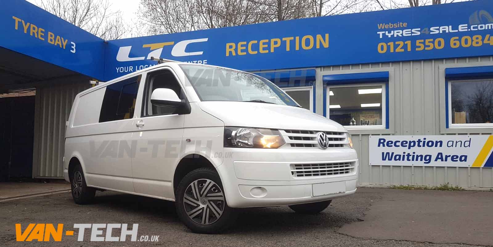 vw transporter t5 van fitted with van-tech windows side barn door (2 ...