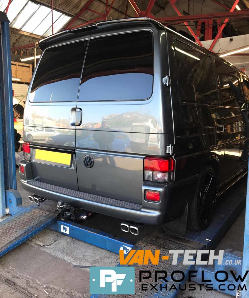 VW T4 Transporter Stainless Steel Custom Exhaust System Dual Twin ...