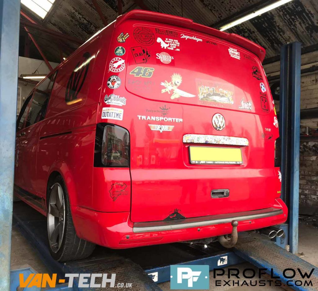 Custom Stainless Steel Exhaust for VW Transporter T5 | Van-Tech