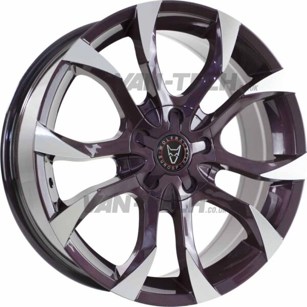 Wolfrace Assassin Alloy Wheels 18″ VW T5 T5.1 T6 Blackberry