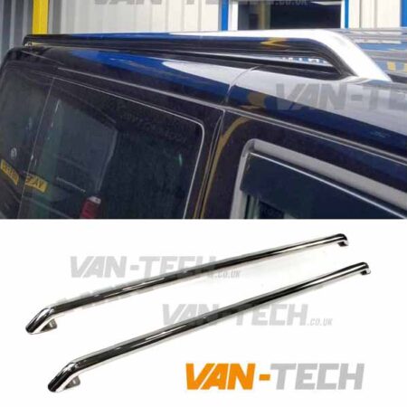 VW T4 Black Roof Rails Stainless Steel SWB LWB | Van-Tech